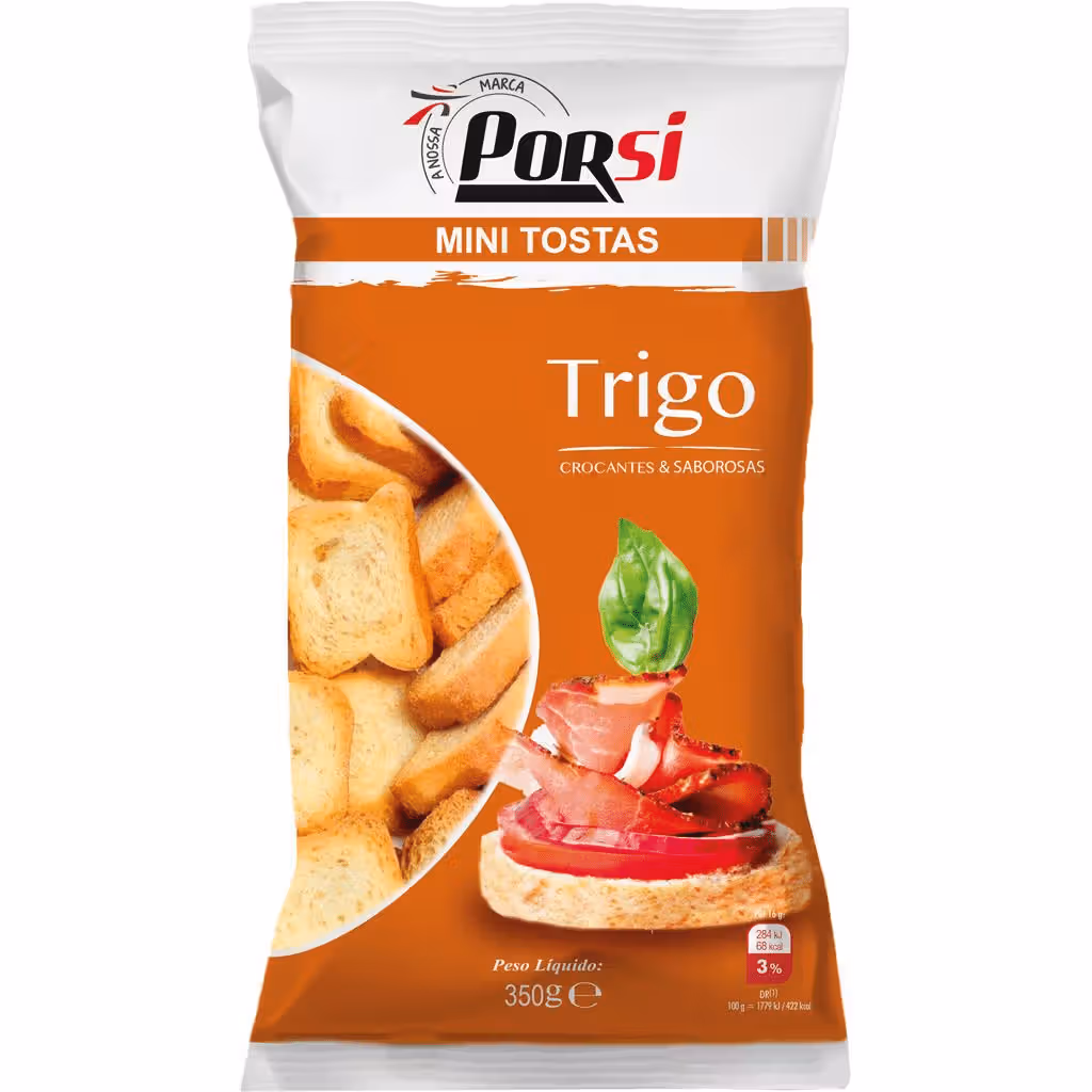 Mini Tostas de Trigo - PORSI | Nutripédia