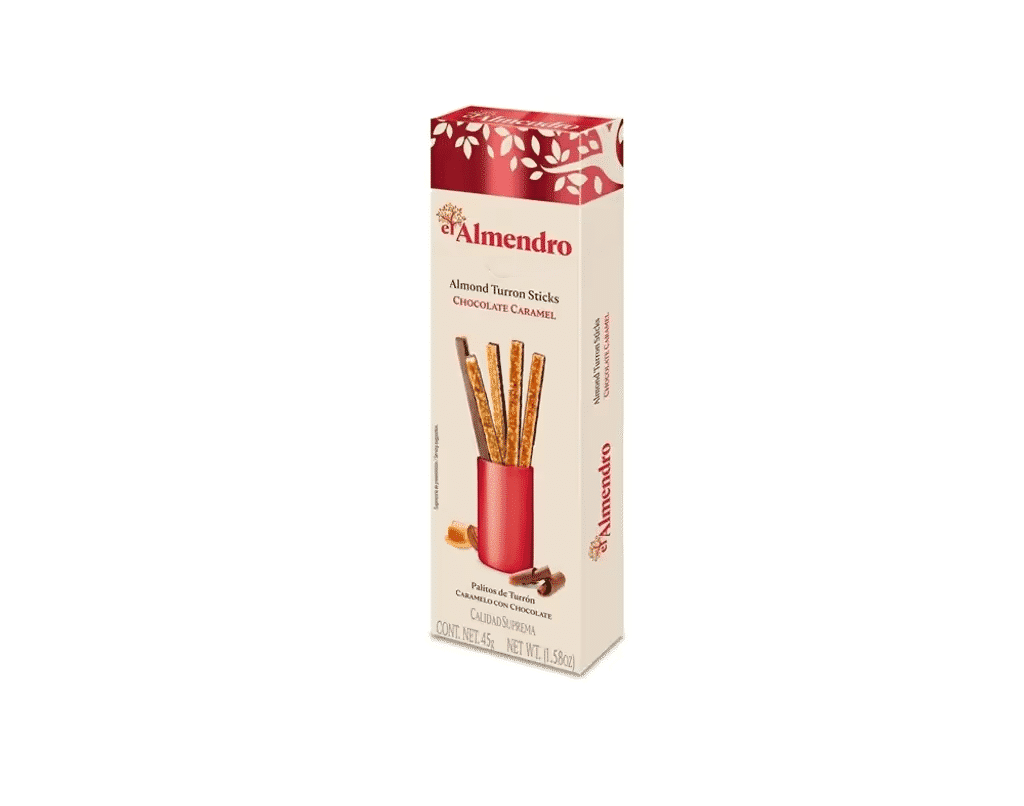 Palitos De Torrão Chocolate Caramelo 45 G - EL ALMENDRO | Nutripédia