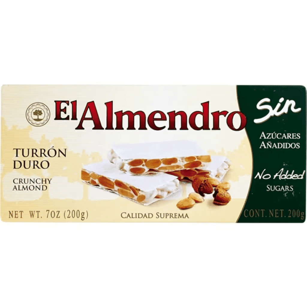 Torrão Imperial sem Açúcar embalagem 200 g - EL ALMENDRO | Nutripédia