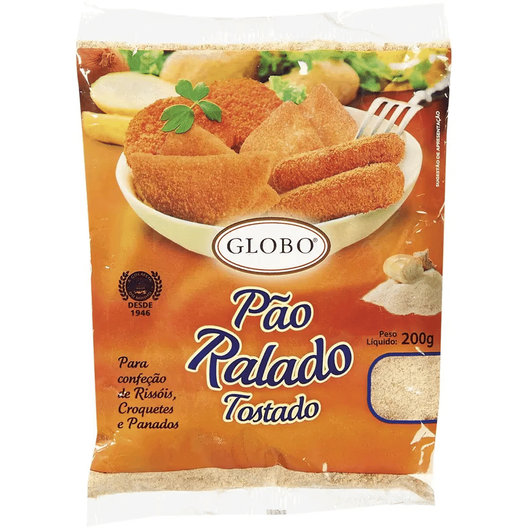 Pão Ralado embalagem 200 g - GLOBO | Nutripédia