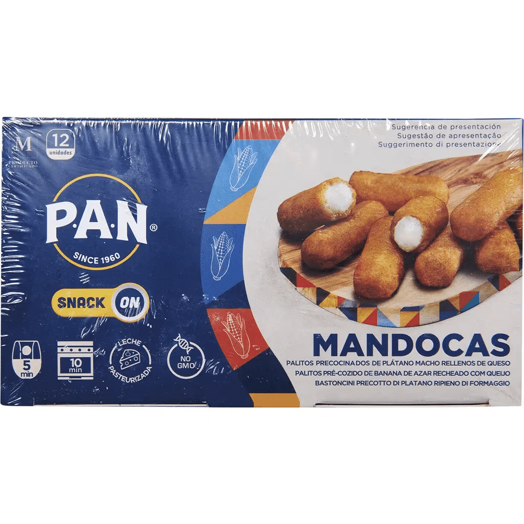 Mandocas em Palitos Pré-cozidos de Banana de Assar Recheados com Quejo ...