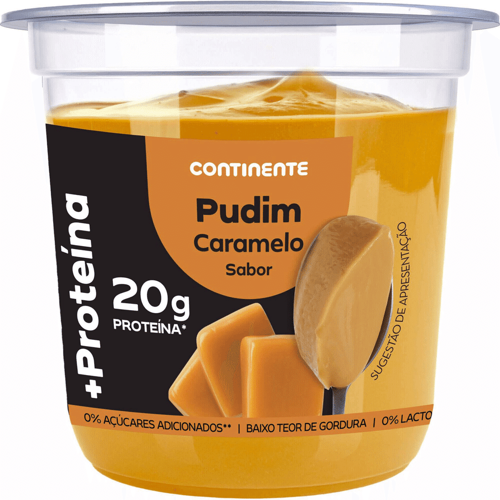 Pudim +proteína Caramelo - CONTINENTE | Nutripédia