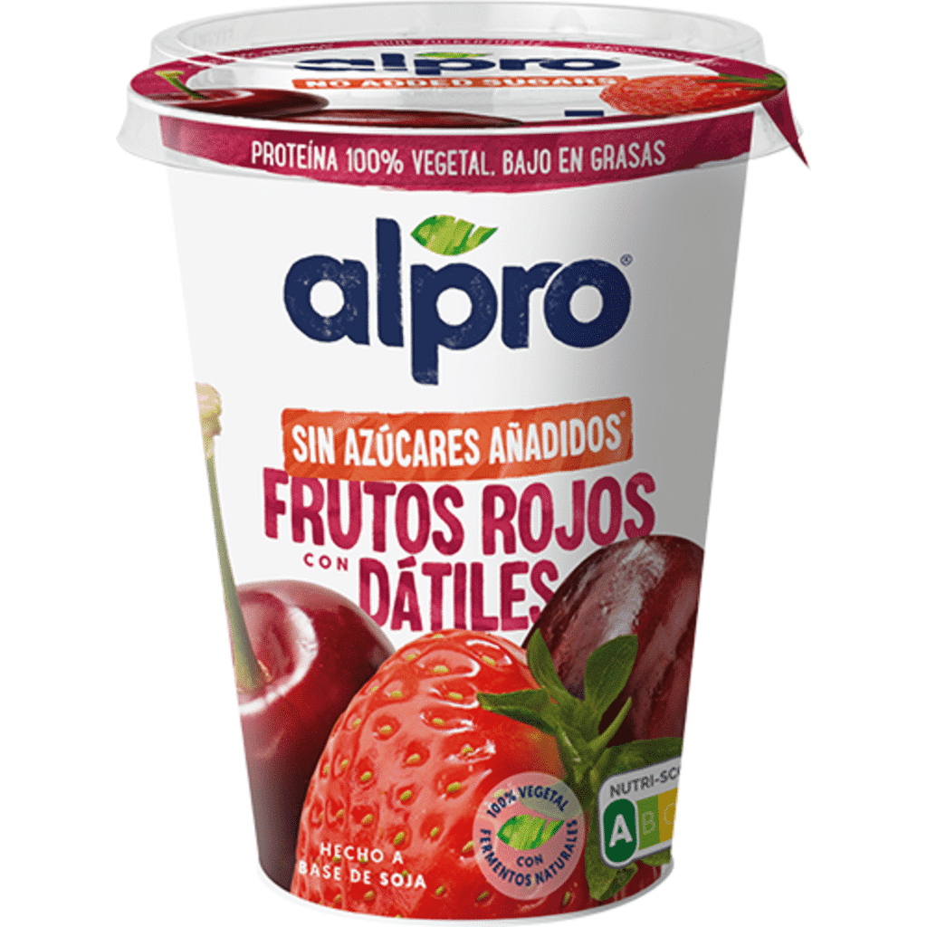 Yofu Soja Frutos Vermelhos Sem Açúcar - ALPRO | Nutripédia