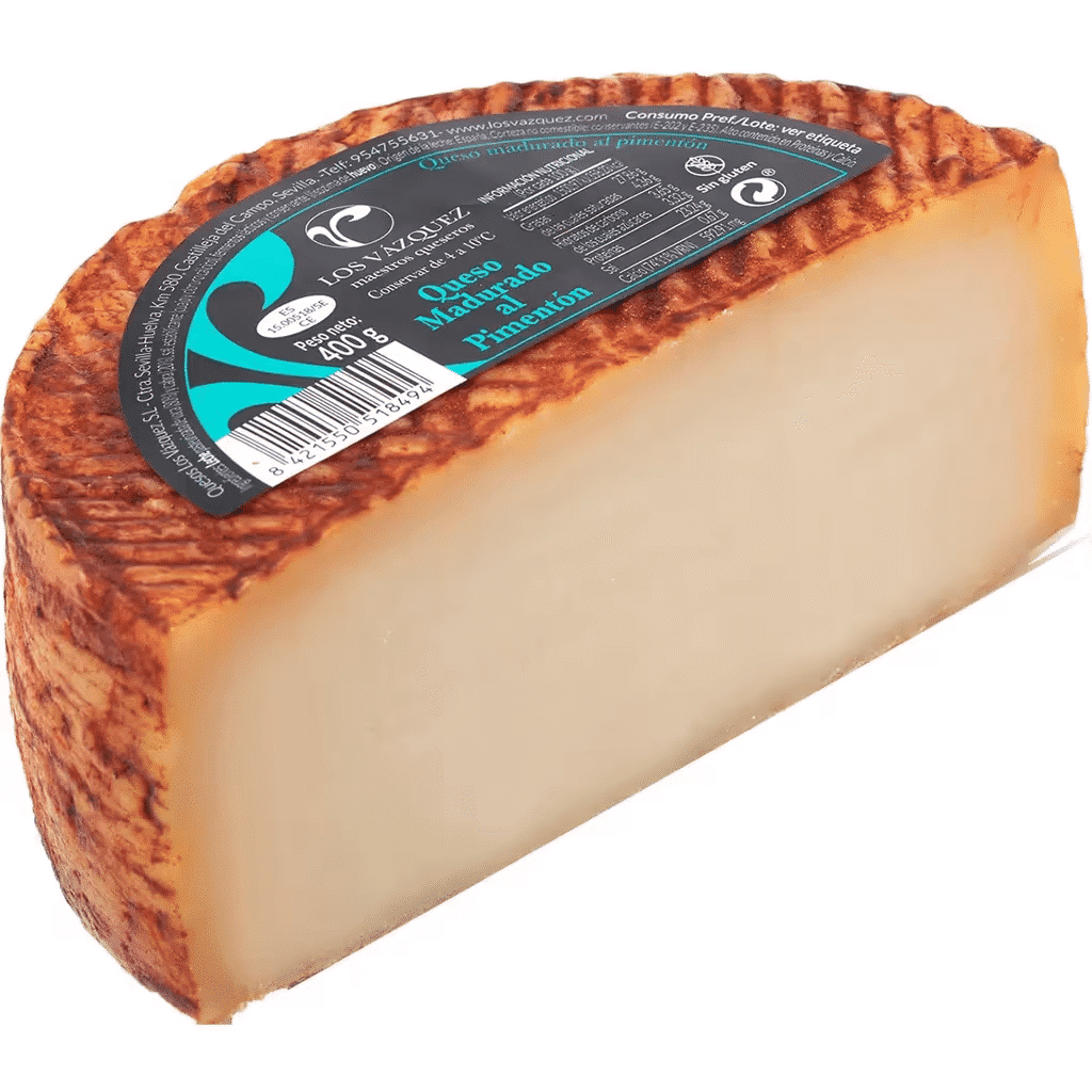 Quejo Madurado com Pimentão 1 / 2 unidade 450 g - LOS VAZQUEZ - Nutripédia