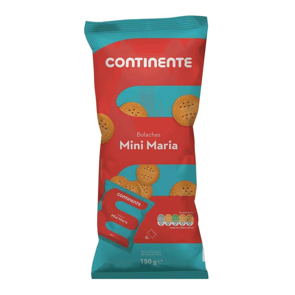 Bolachas Mini Maria - CONTINENTE | Nutripédia