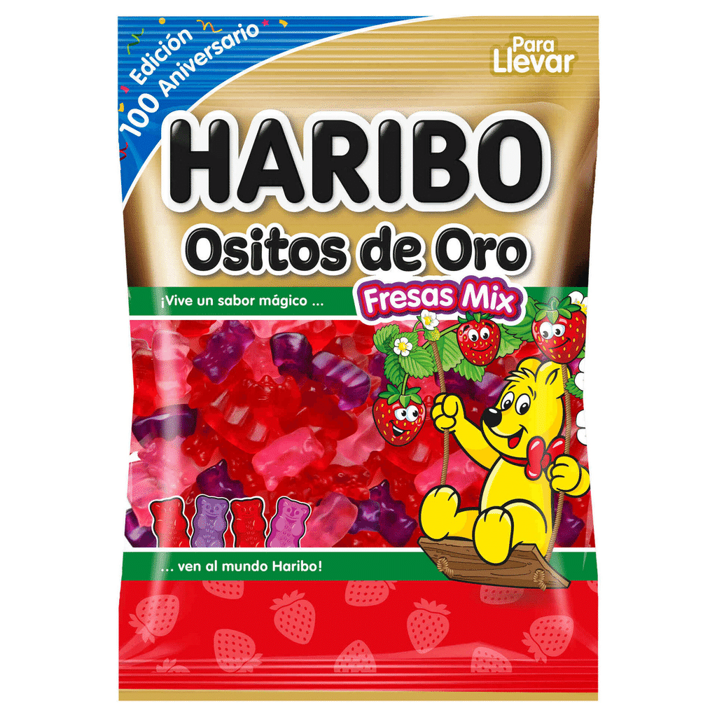 Gomas Ositos de Oro Sabor Morango - HARIBO | Nutripédia