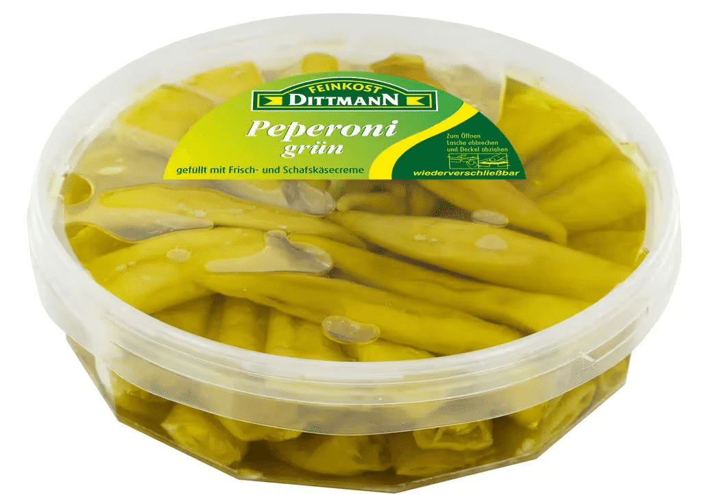 Peperoni Verde Com Queijo Kg - DITTMANN - Nutripédia