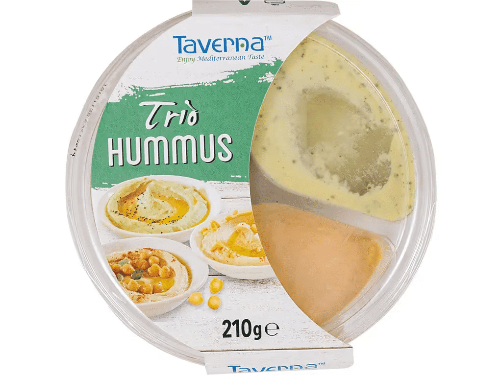 Trio Hummus 210g - TAVERNA - Nutripédia