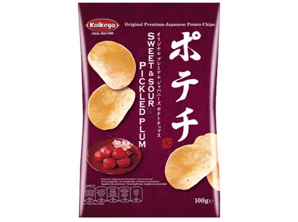 Batatas Fritas Pickles De Ameixa 100g - KOIKEYA | Nutripédia