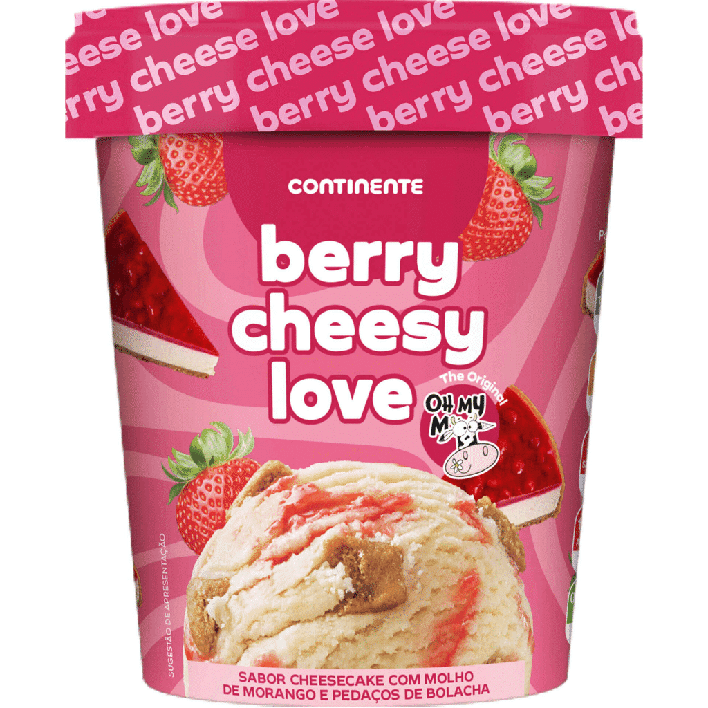 Gelado Berry Cheesy love - CONTINENTE | Nutripédia