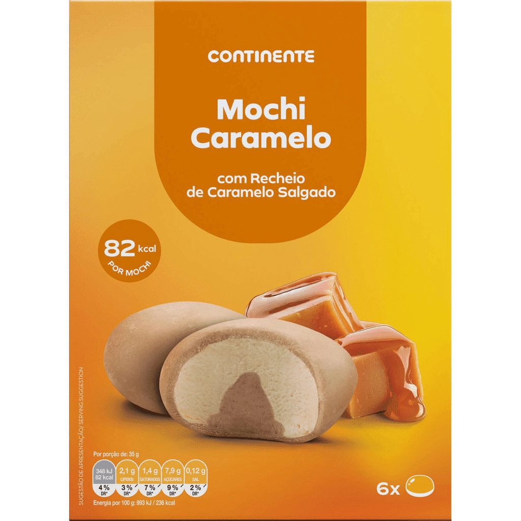 Gelado Mochi Caramelo com Recheio Caramelo Salgado - CONTINENTE ...