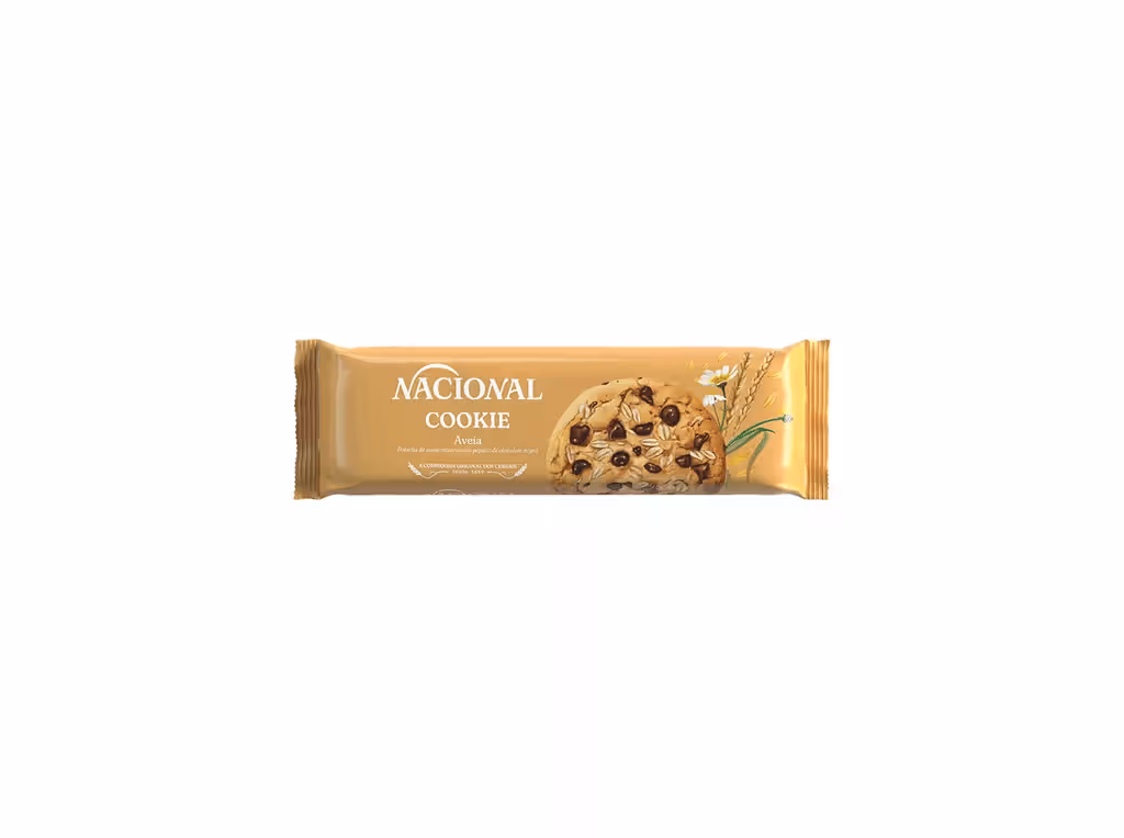 Bolachas Cookies Aveia 150 G - NACIONAL | Nutripédia