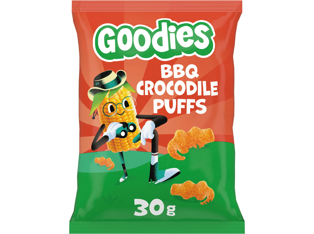 Snack Crocodile Puffs Bbq 30g - GOODIES | Nutripédia