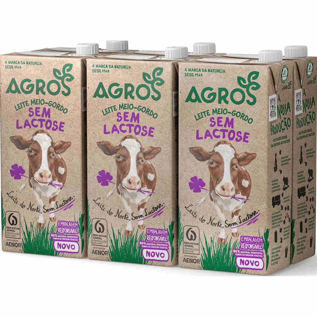 Leite Magro sem Lactose - AGROS | Nutripédia