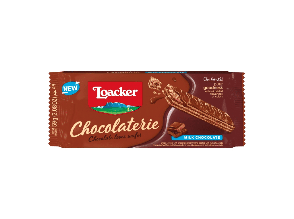 Bolacha Chocolaterie Choc. Leite 59g - LOACKER | Nutripédia