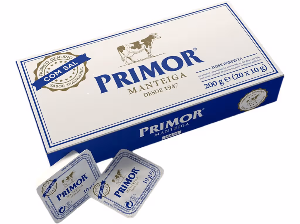 Manteiga Com Sal Doses 20x8g - PRIMOR | Nutripédia