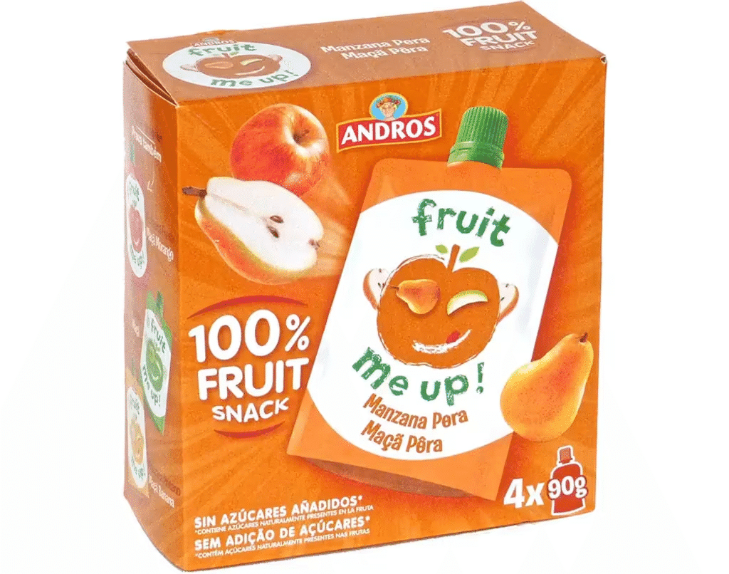 Fruta Fruit Me Up! Maçã E Pêra 360g - ANDROS | Nutripédia