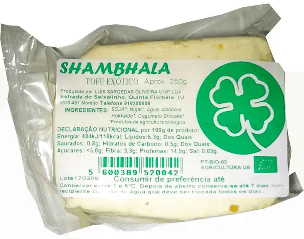Tofu Fresco Exótico Biológico 250g - SHAMBHALA - Nutripédia