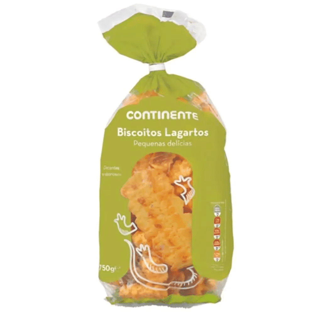Biscoitos Lagartos - CONTINENTE - Nutripédia