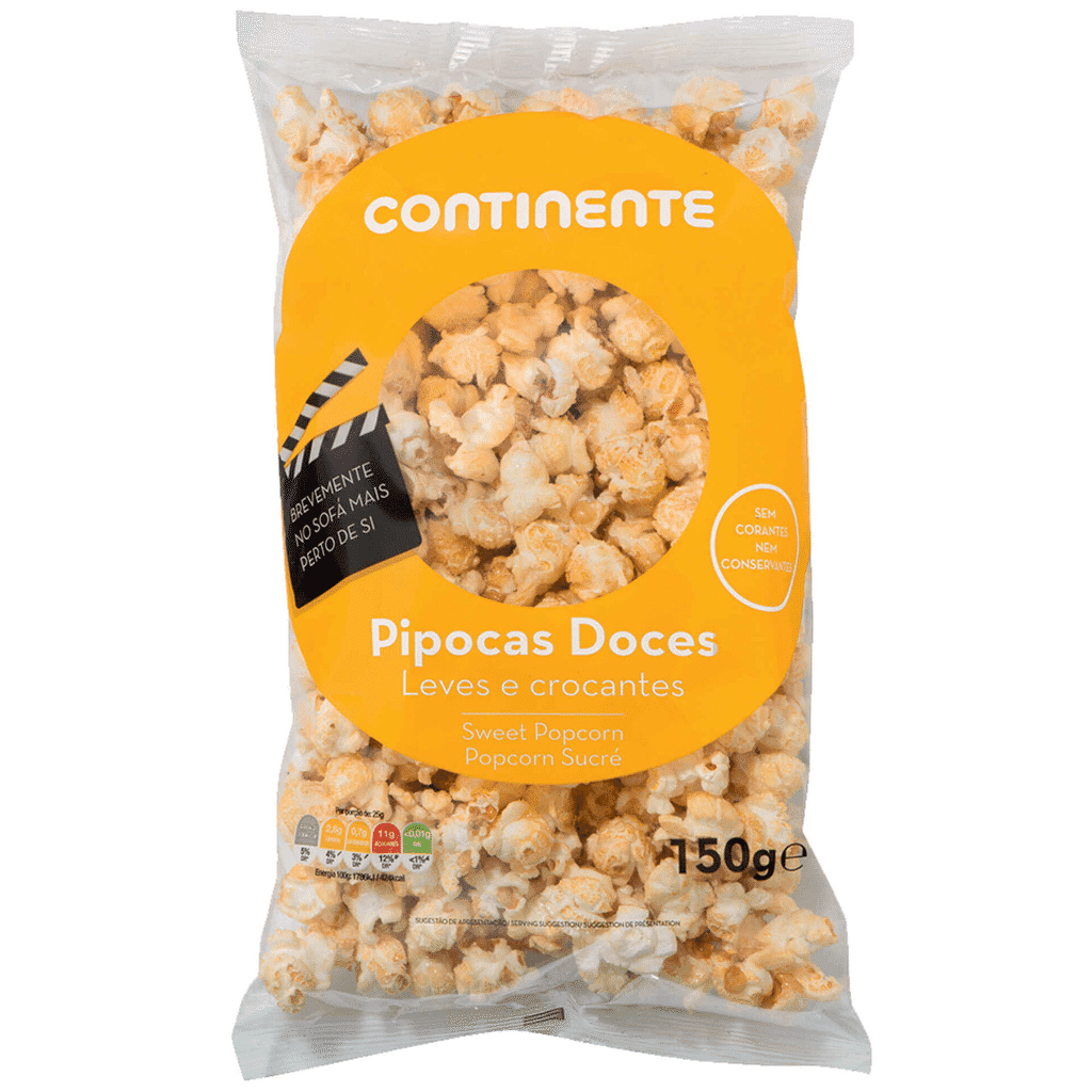 Pipocas Doces - CONTINENTE - Nutripédia