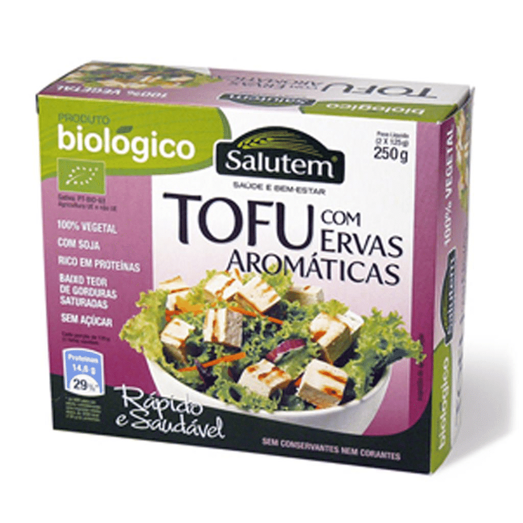 Tofu com Ervas Aromáticas Biológico embalagem 250 g - SALUTEM - Nutripédia
