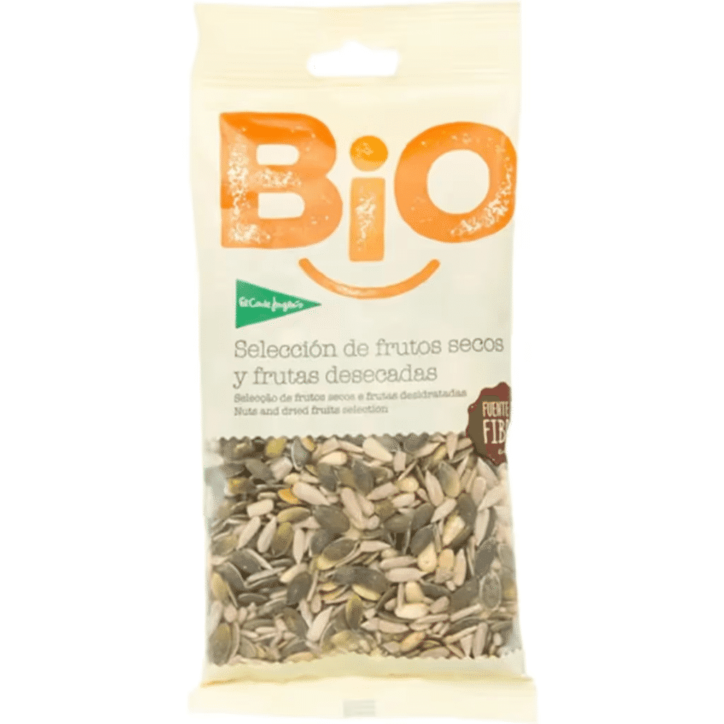 Mix de Pevides Biológico embalagem 200 g - EL CORTE INGLÉS BIO - Nutripédia