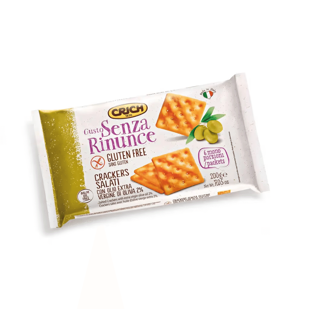 Bolachas Crackers sem Glúten - CRICH - Nutripédia