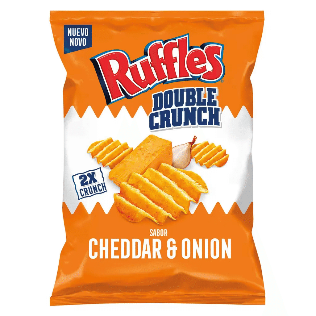 Batata Frita Double Crunch Cheddar & Onion - RUFFLES - Nutripédia