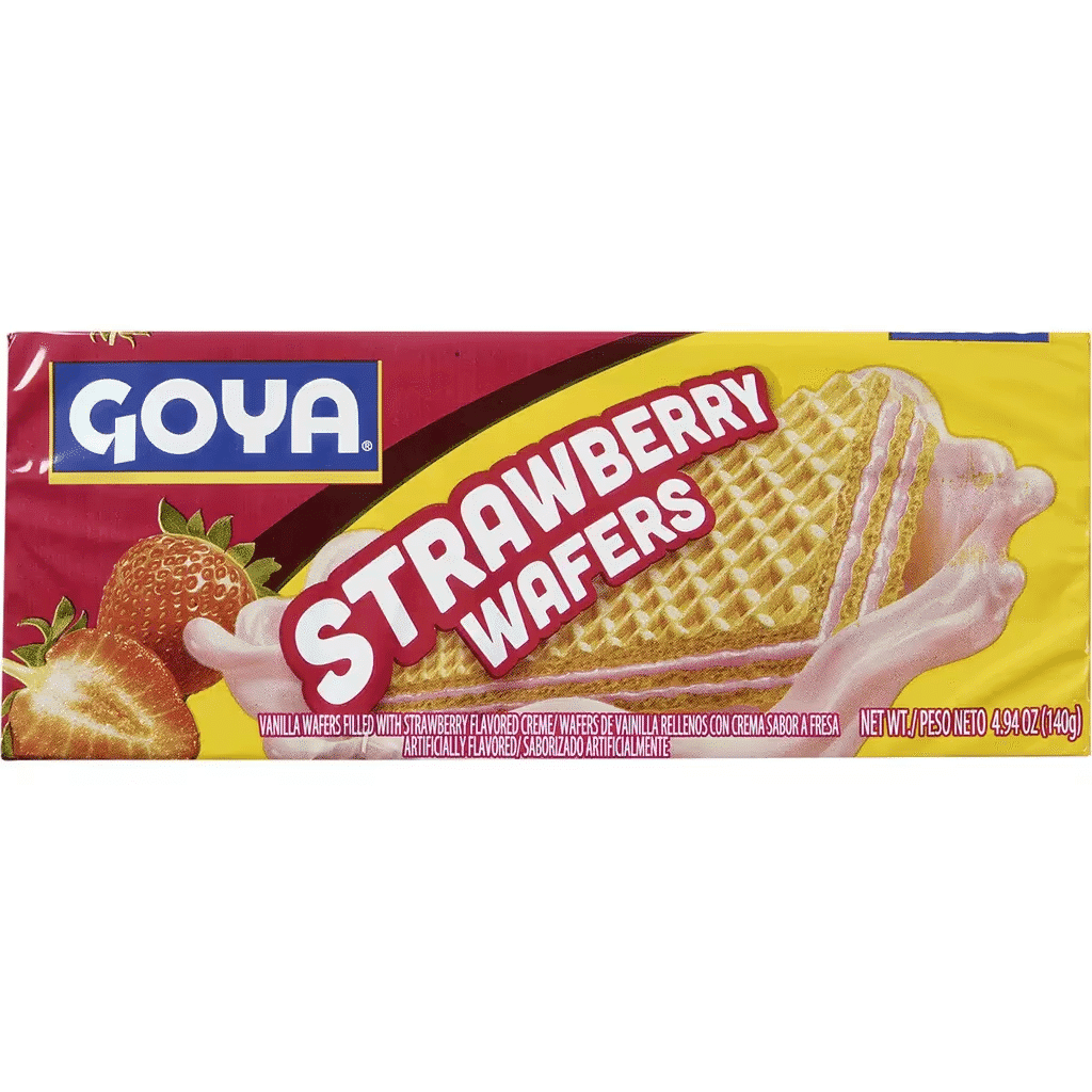Bolachas Wafer de Morango embalagem 140 g - - Nutripédia