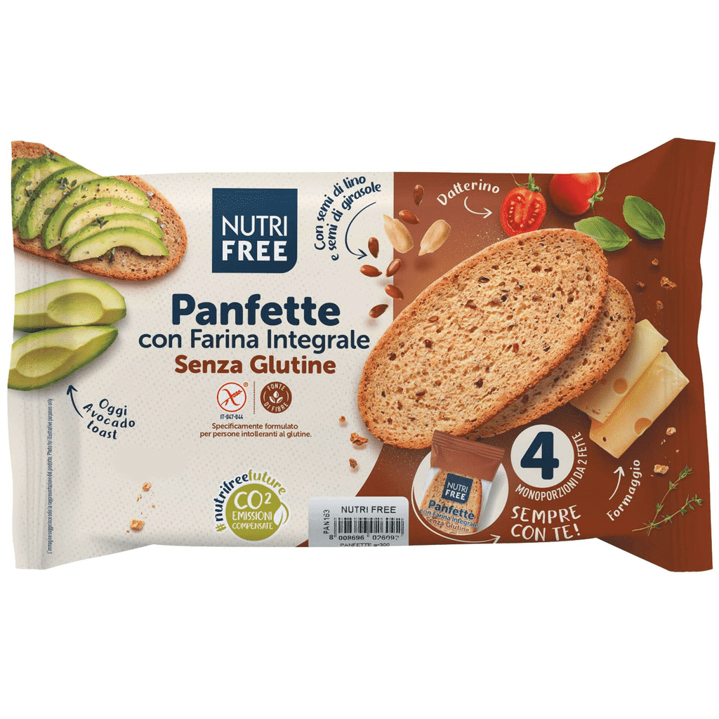 Pão Integral Fatiado sem Glúten - NUTRIFREE - Nutripédia