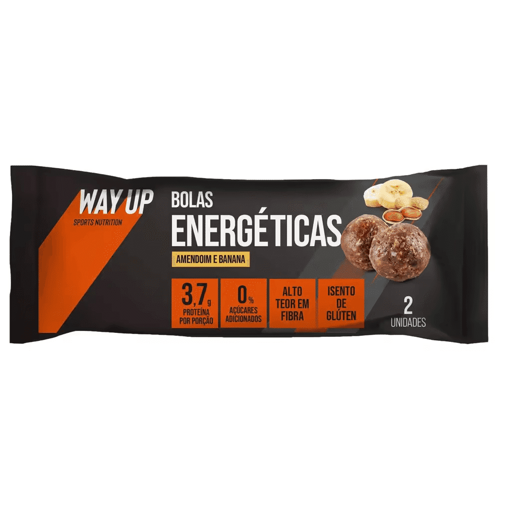 Bolas Energéticas Amendoim e Banana - WAY UP - Nutripédia