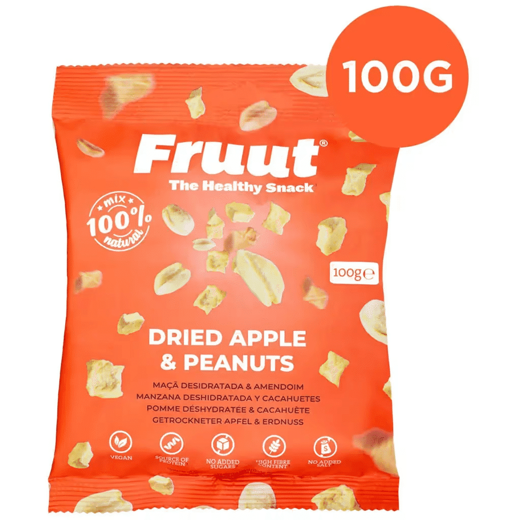 Maça Desidratada e Amendoim - FRUUT - Nutripédia