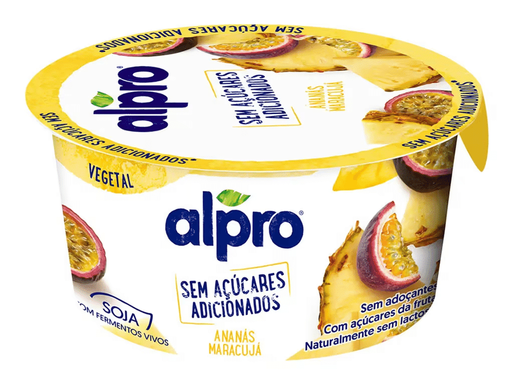 Yofu Ananás E Maracujá Sem Açucar 135g - ALPRO - Nutripédia