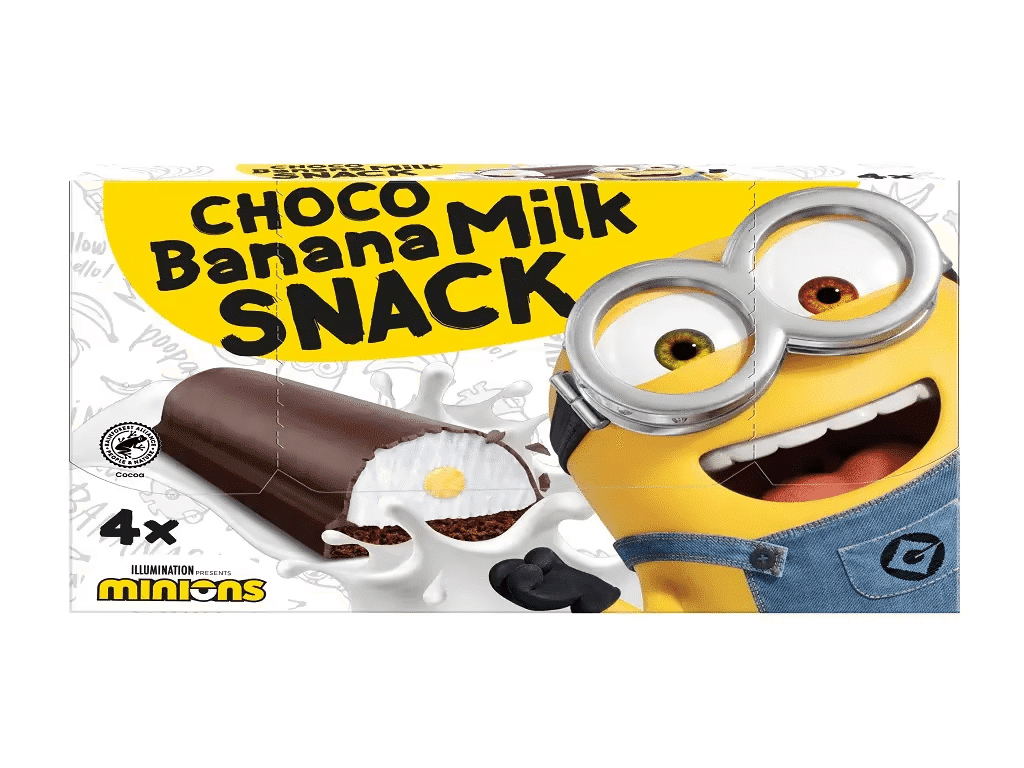 Snack Choco Banana 4x27g - MINIONS - Nutripédia