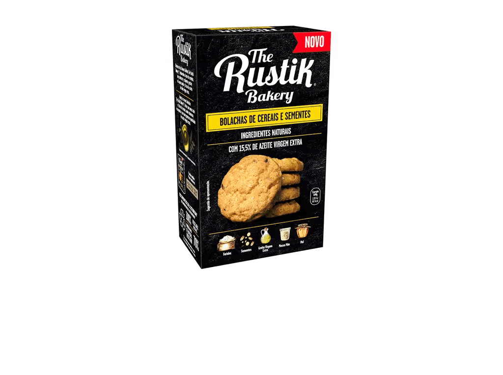 Bolachas Cereais E Sementes 160g - THE RUSTIK BAKERY - Nutripédia