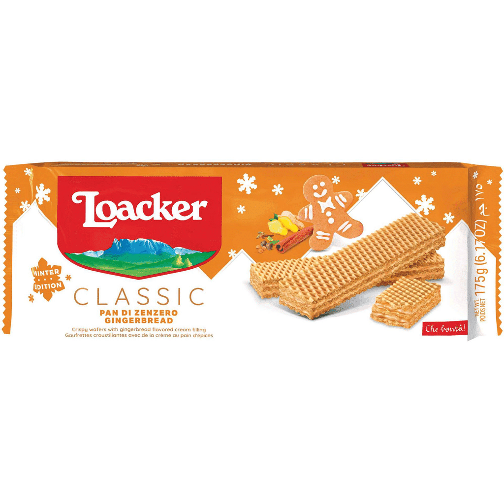 Bolachas Wafers com Recheio de Gengibre - LOACKER - Nutripédia