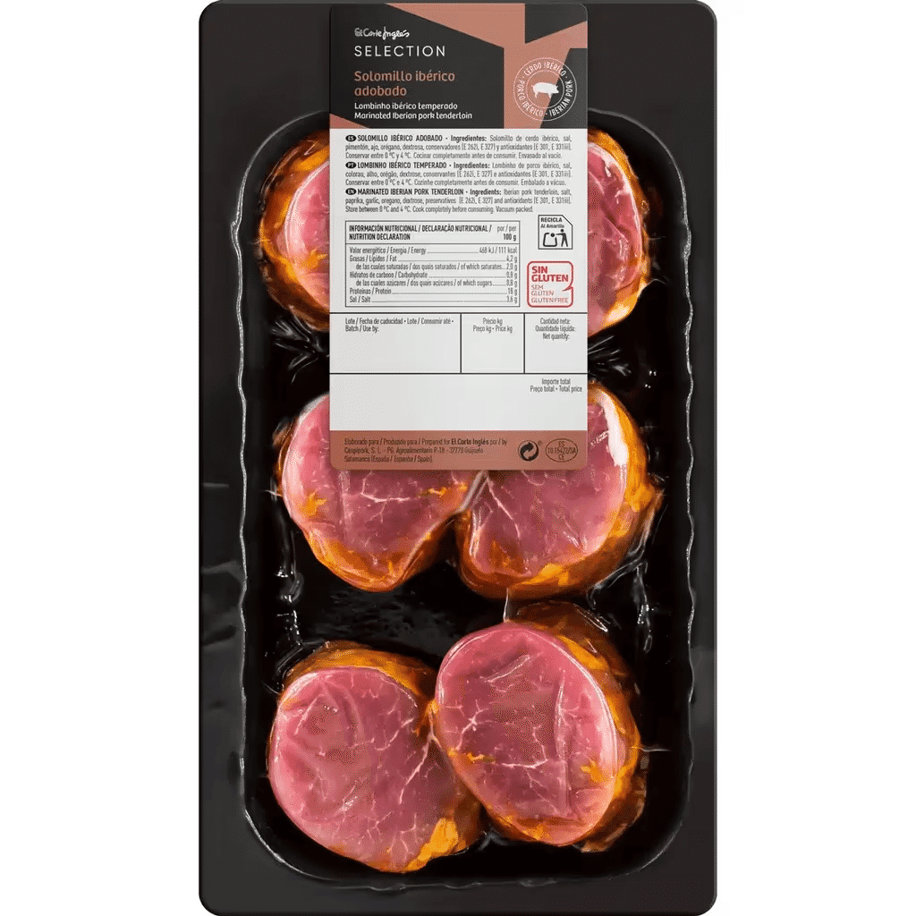 Medalhões de Lombo Ibérico Adobado Peso Aproximado por embalagem 1 kg ...