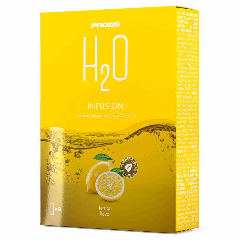 Bebida Instantânea H2o Limão 72g (8x9g) - PROZIS - Nutripédia
