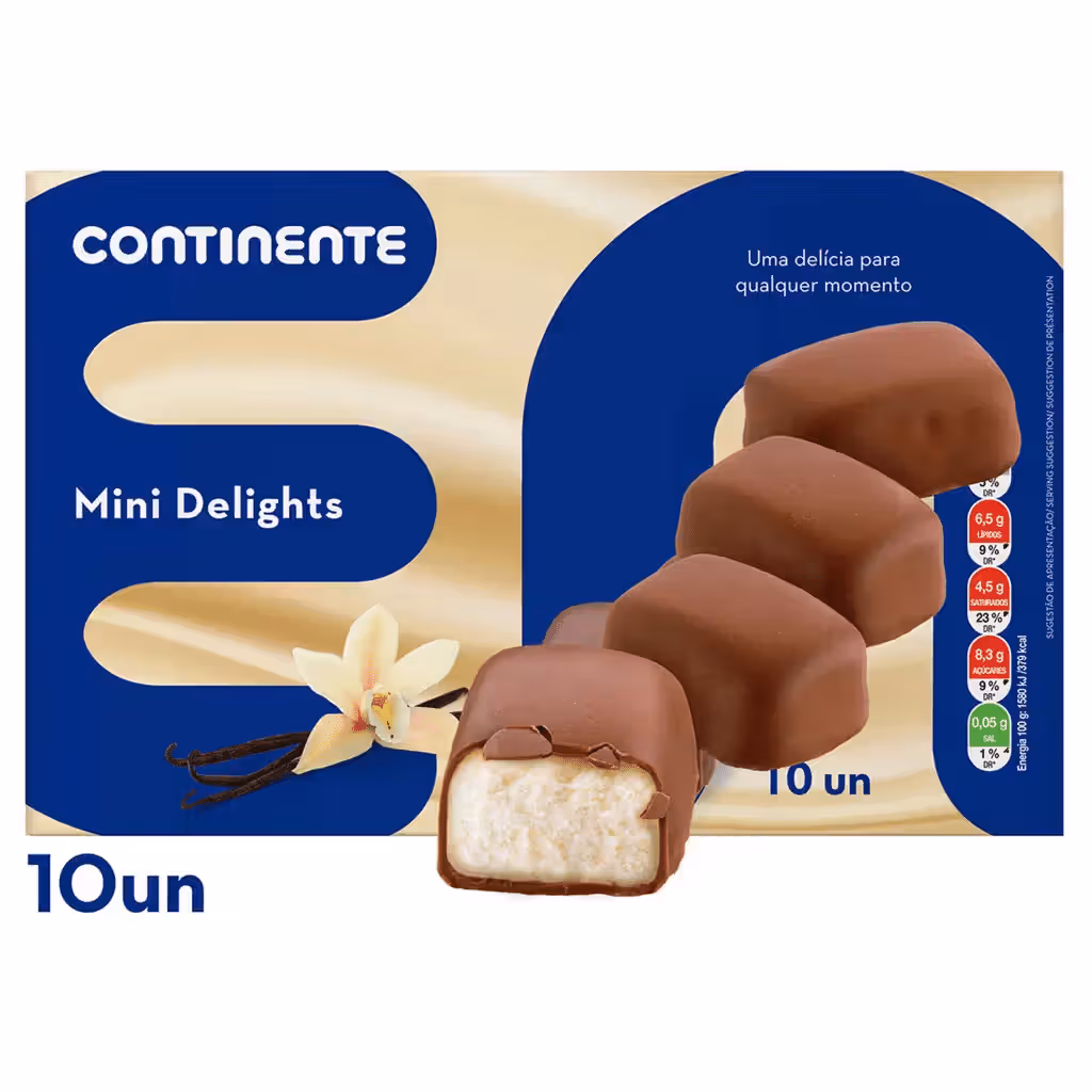 Gelado Mini Delights Baunilha - CONTINENTE - Nutripédia