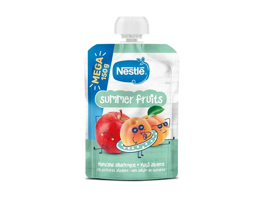Saqueta Fruta Nestle Maçã Alperce 150g - NESTLÉ - Nutripédia