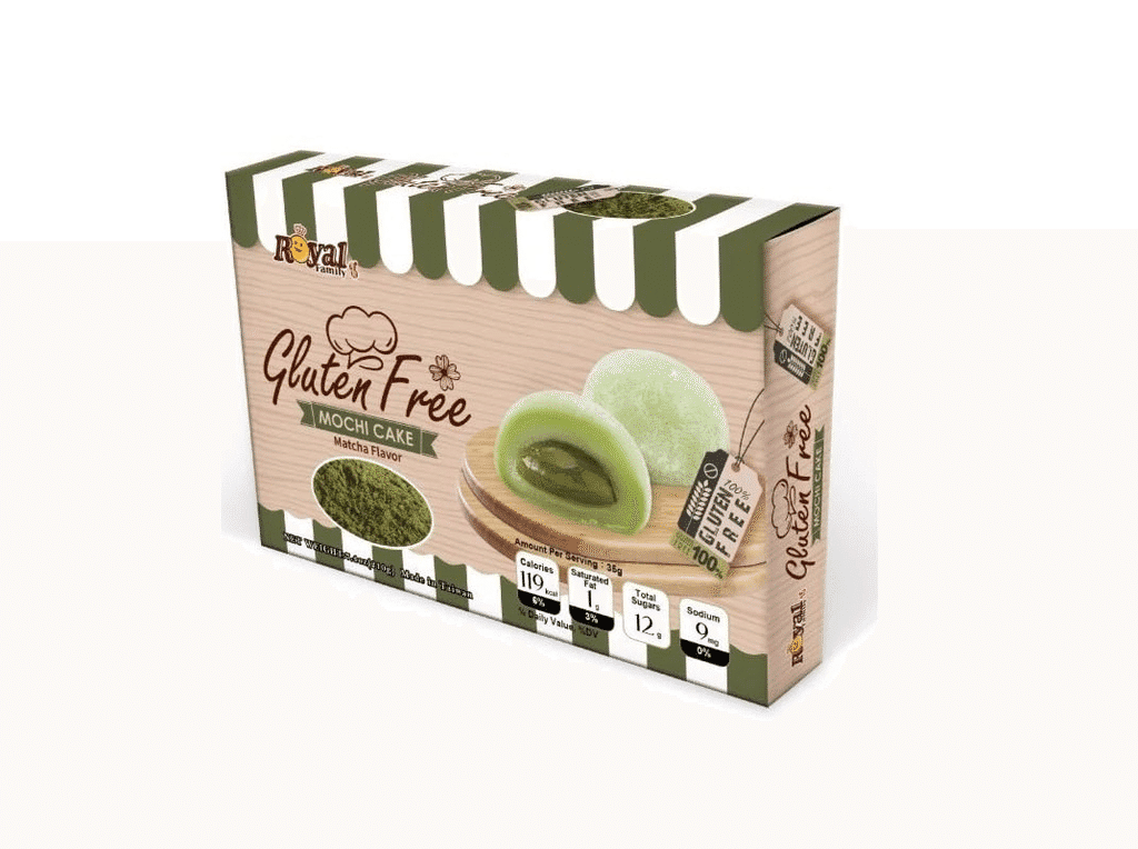 Mochi Chá Verde (sem Glúten) 210g - ROYAL FAMILY - Nutripédia