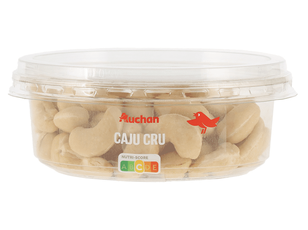 Cajú Cru 125 G - AUCHAN - Nutripédia