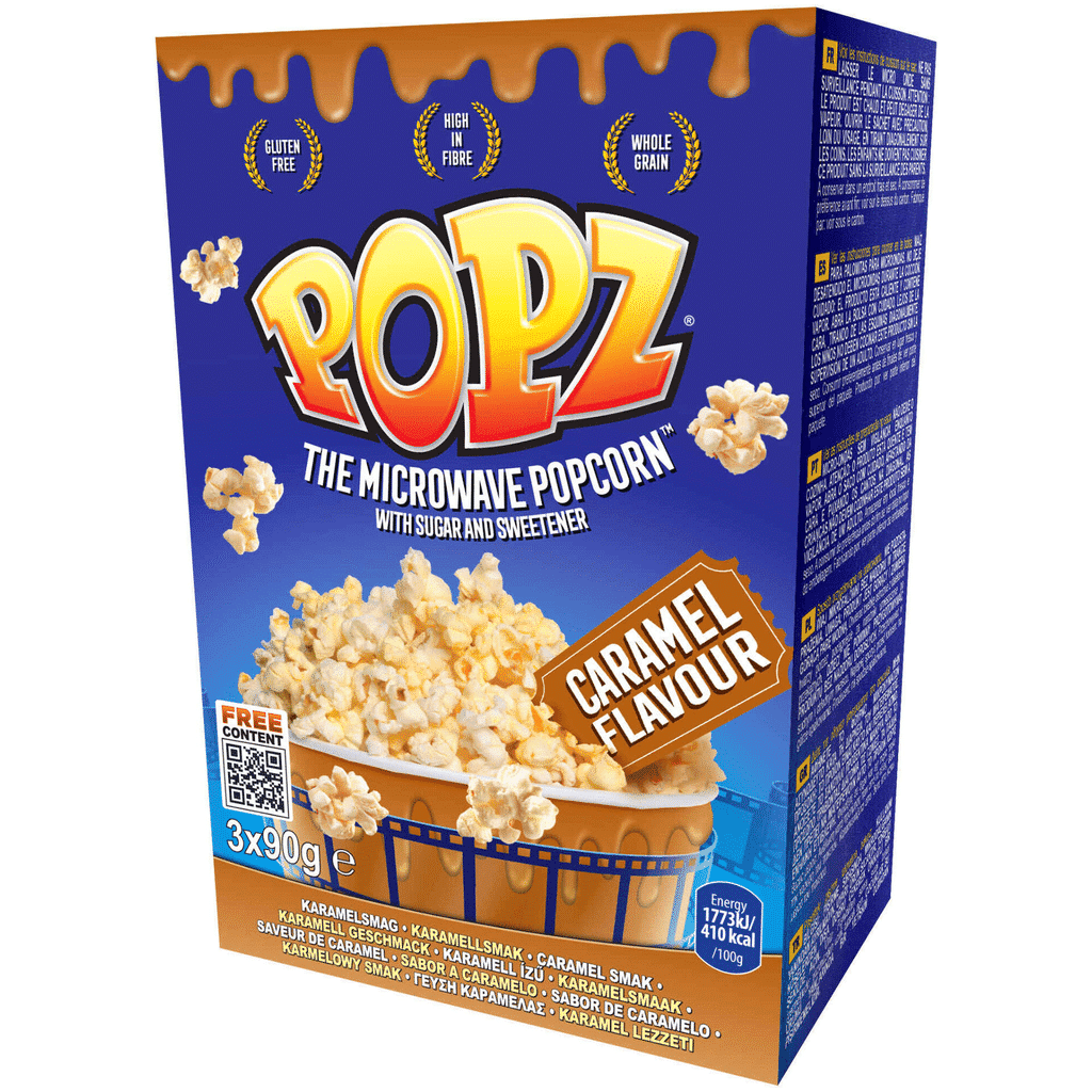 Pipocas Doces Caramelo Micro-ondas - POPZ - Nutripédia