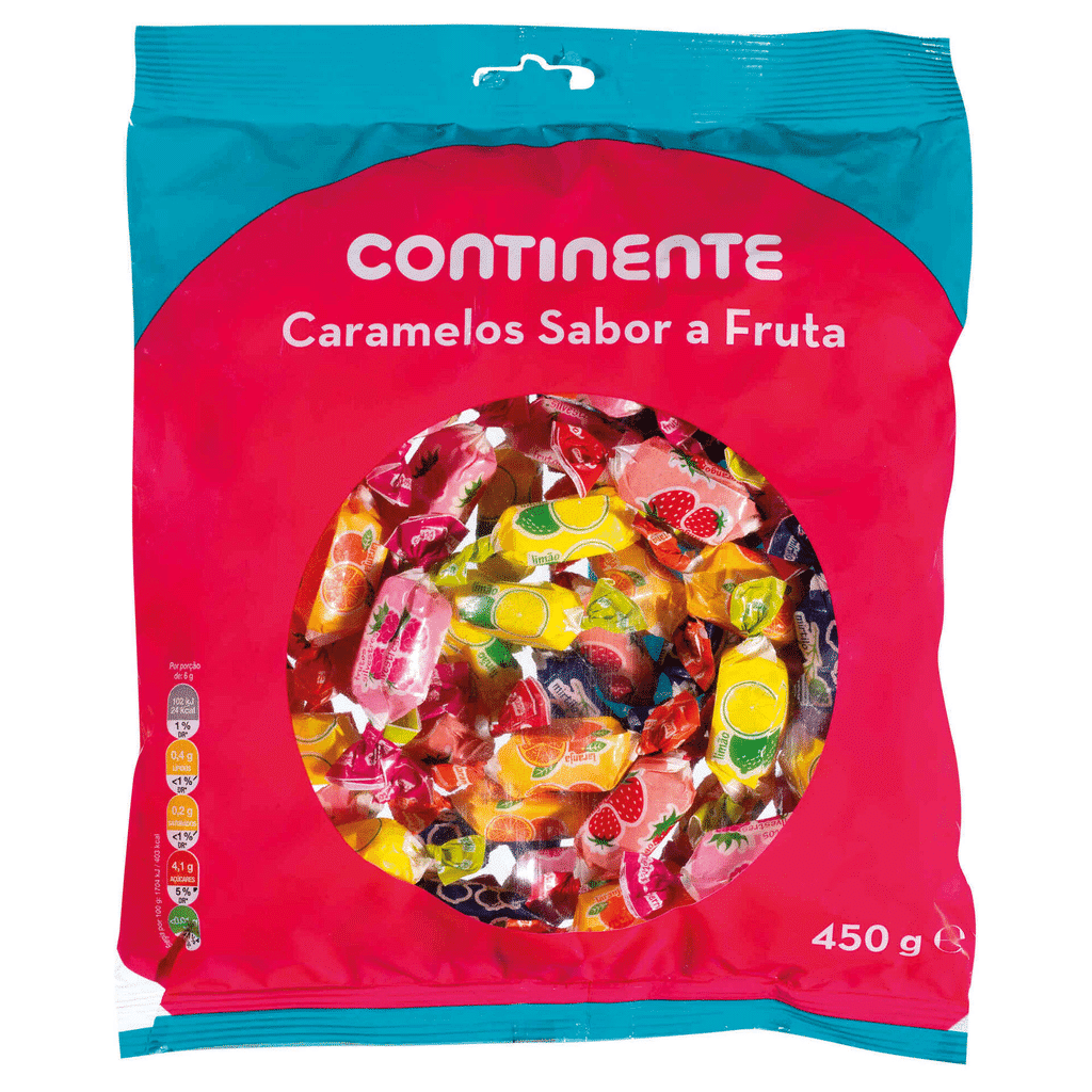 Caramelos de Fruta - CONTINENTE - Nutripédia