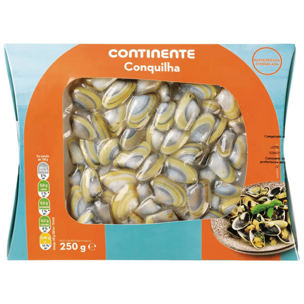 Conquilha Congelada - CONTINENTE - Nutripédia