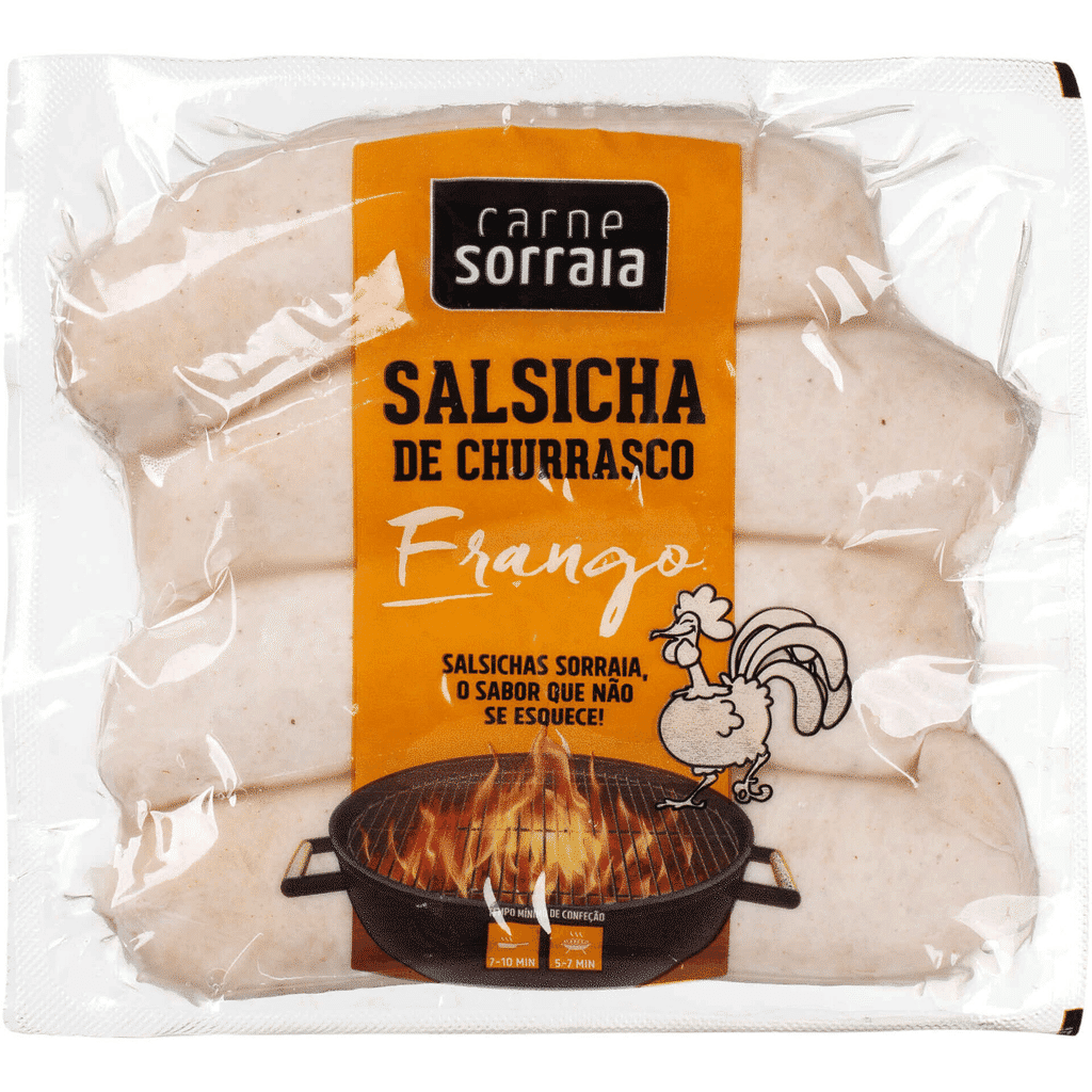 Salsicha p / Churrasco Aves - CARNE SORRAIA - Nutripédia