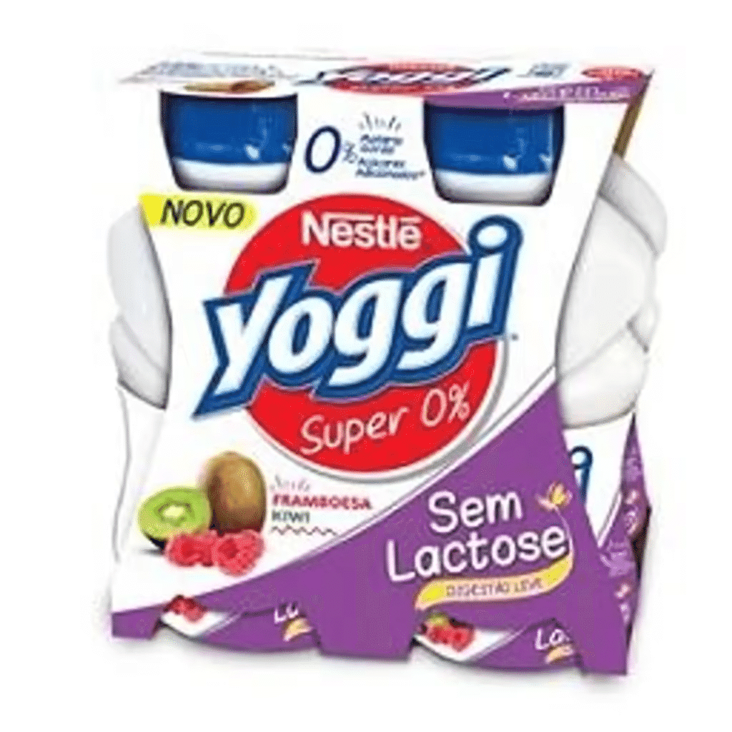 Iogurte liquido yoggi s/ lactose 0% kiwi e framboesa - NESTLÉ - Nutripédia