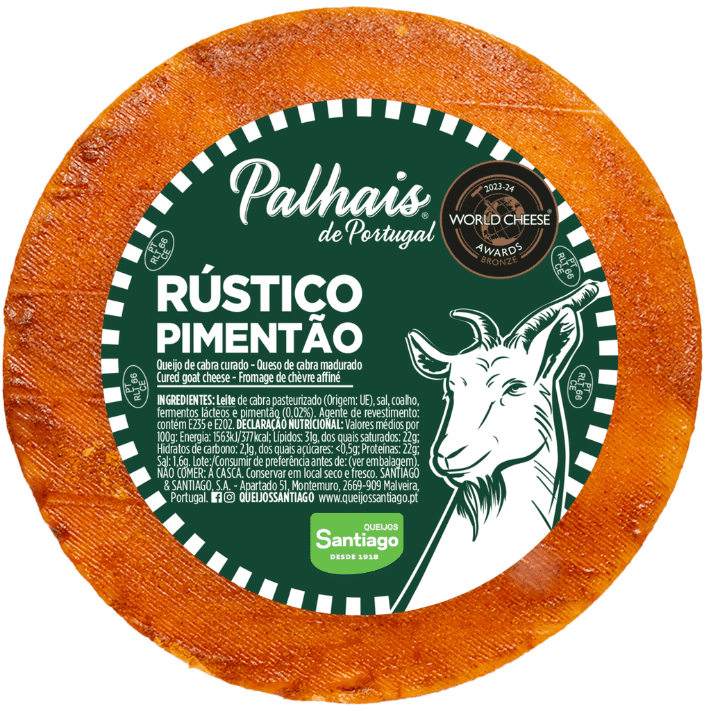 Queijo de Cabra Curado Pimentão - PALHAIS - Nutripédia