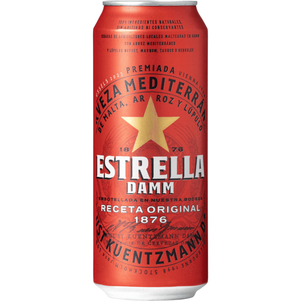 Cerveja Estrella Lata 050l - DAMM - Nutripédia