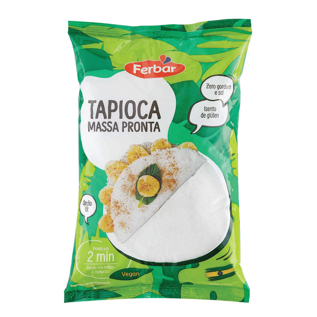 Tapioca Hidratada sem Glúten - FERBAR - Nutripédia